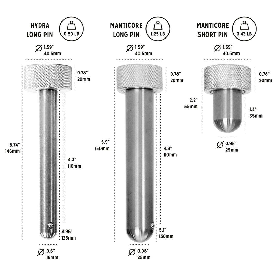 Magnetic Rack Attachment Pins - Bells of Steel USA