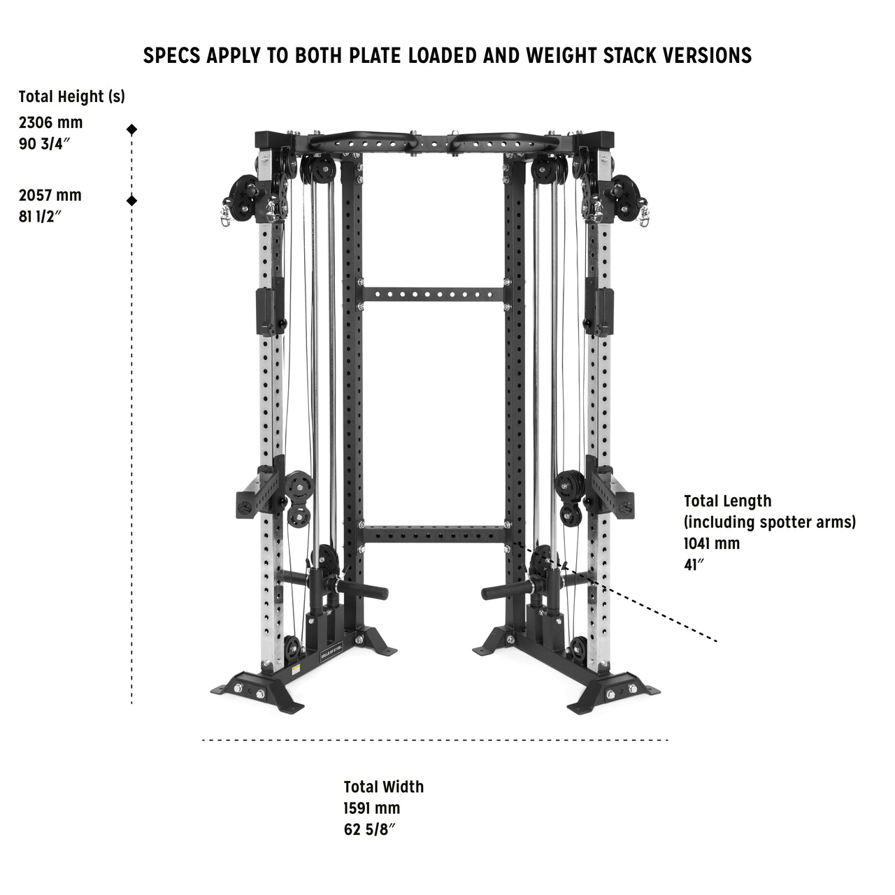Functional Trainer Cable Tower - Bells of Steel USA