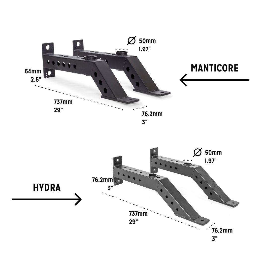 Front Foot Stabilizer (pair) w/ hardware - Bells of Steel USA