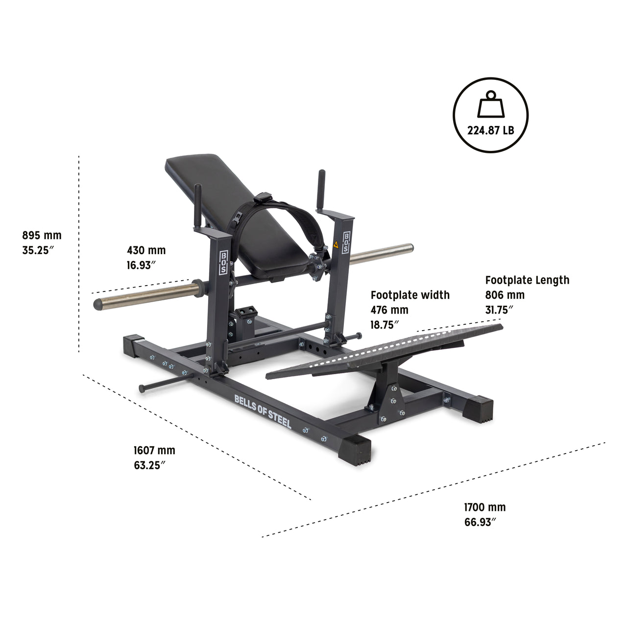 Hip Thrust Machine - Bells of Steel USA