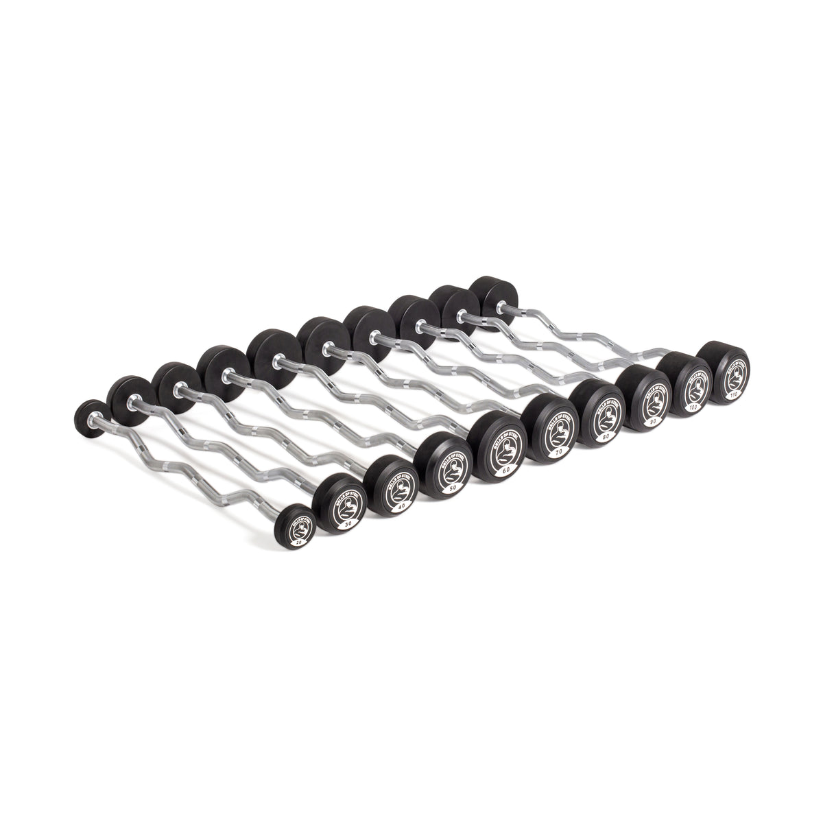 Fixed Barbells - Curled Handle - Bells of Steel USA