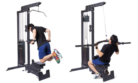 Lat Pulldown Low Row Machine - Bells of Steel USA