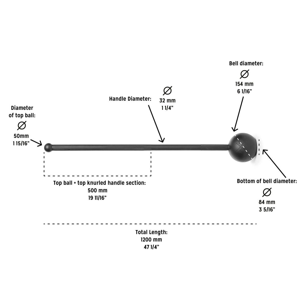 Adjustable Macebell - Bells of Steel USA