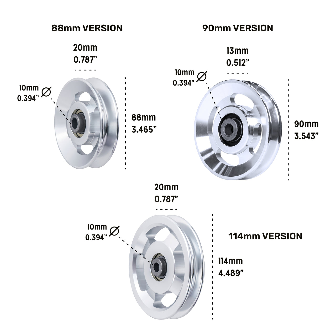Aluminum Pulley Wheels - Bells of Steel USA