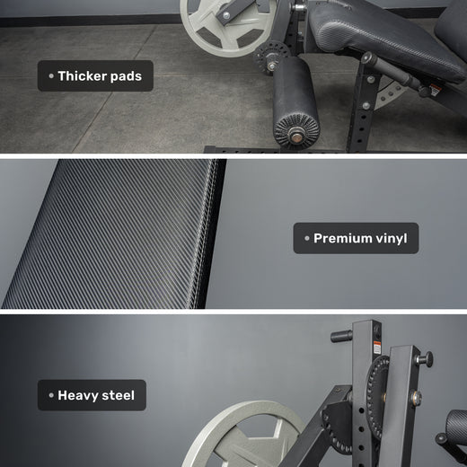 Legacy Leg Extension / Hamstring Curl Machine - Plate Loaded - Bells of ...